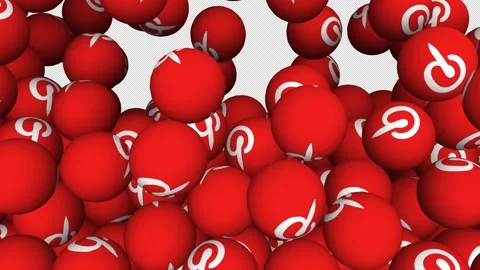 Pinterest Social Network Icon Transition... | Stock Video | Pond5