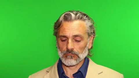 Pipe smoker over greenscreen | Stock Video | Pond5