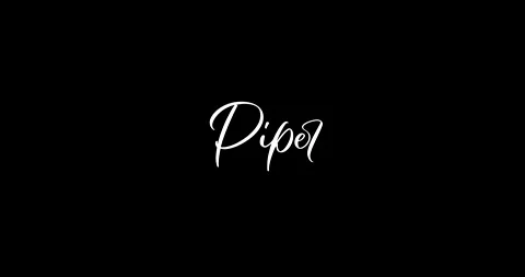 Piper Female Name Handwritten Lettering ... | Stock Video | Pond5