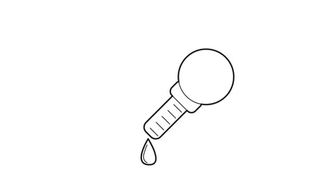 Pipette icon animation | Stock Video | Pond5