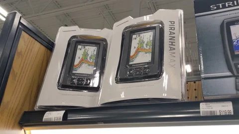 Piranha Max Monitor for Boats | Stock Video | Pond5