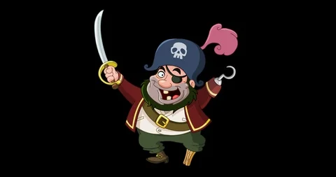 pirate animation | Stock Video | Pond5