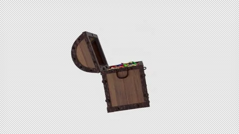 Pirate treasure chest sprite element loo... | Stock Video | Pond5