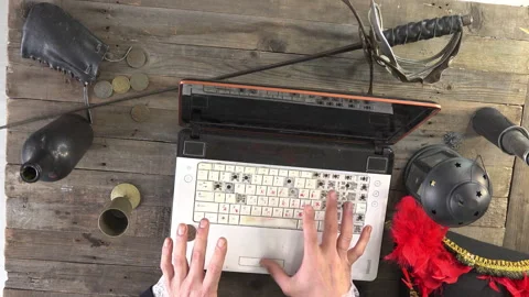 Hand Typing Feather Stock Videos – Royalty-Free HD & 4K Videos