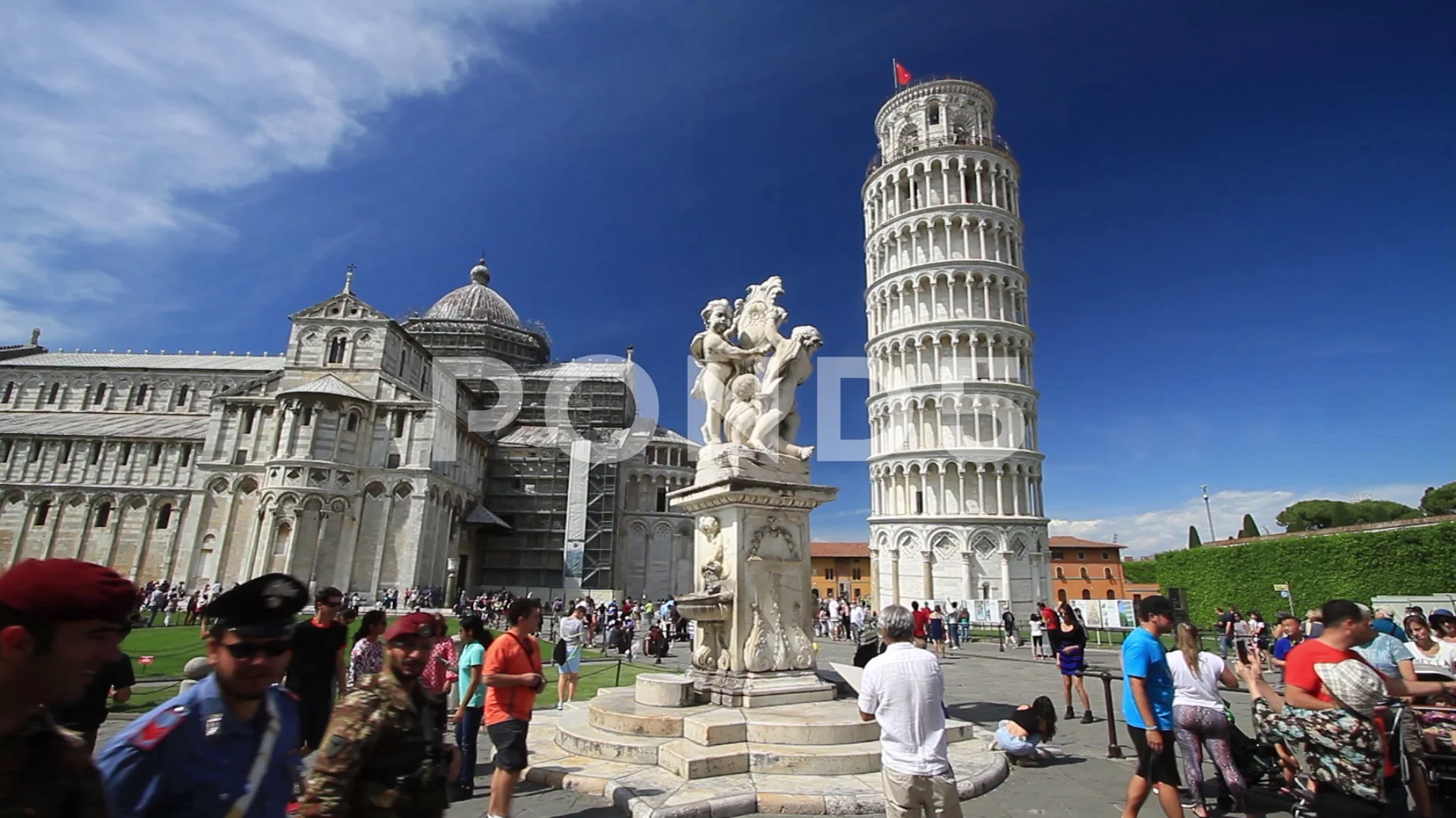 The Square Of Miracles And The Leaning Tower Pisa Italy