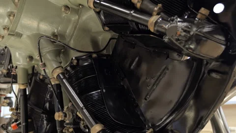 Piston aircraft engine sectional. The vi... | Stock Video | Pond5