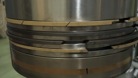 Piston of large diesel of ship with new ... | Stock Video | Pond5