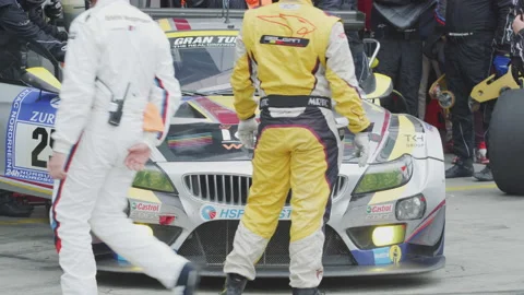 Pit Stop - Car Racing - Auto Race - Slow... | Stock Video | Pond5