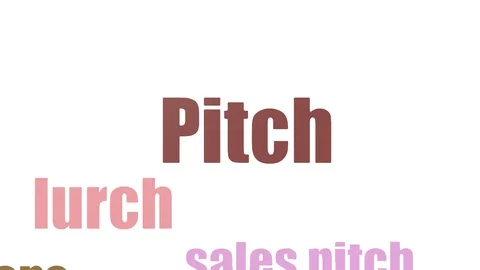 Pitch Word Cloud Animated On White Backg... | Stock Video | Pond5