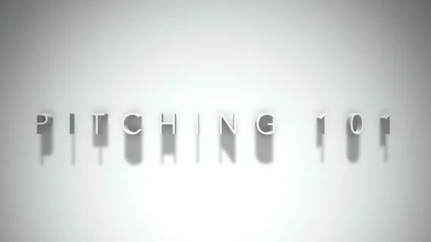 pitching 101 3D title animation white te... | Stock Video | Pond5