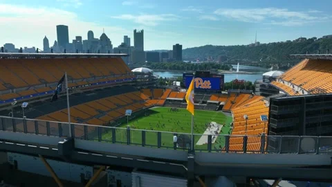 Pitt Football practice at Acrisure Stadi... | Stock Video | Pond5