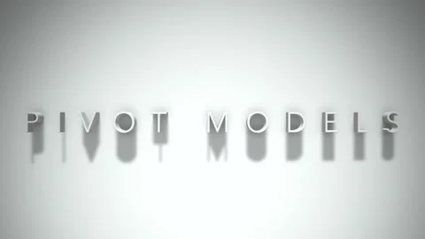 pivot models 3D title animation white te... | Stock Video | Pond5