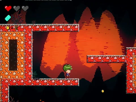 Pixel art character jumping on the platf... | Stock Video | Pond5