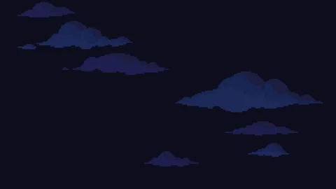 Pixel art clouds floating vertically on ... | Stock Video | Pond5
