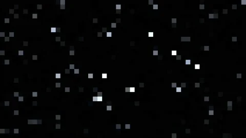 pixel art fly in space, 2D abstract low ... | Stock Video | Pond5