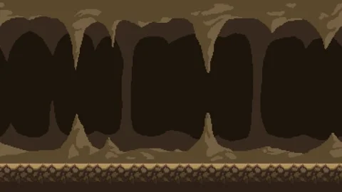 Pixel art loop animation of underground ... | Stock Video | Pond5