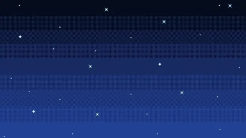 Pixel art night starry sky background. A... | Stock Video | Pond5