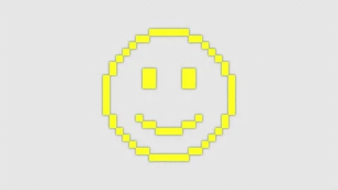 Pixel Art Smile Stock Footage ~ Royalty Free Stock Videos | Pond5