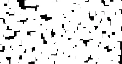 Pixel art, square falling down, chaos. P... | Stock Video | Pond5