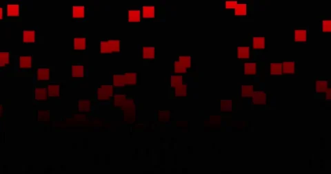Pixel art, square falling down, chaos. P... | Stock Video | Pond5