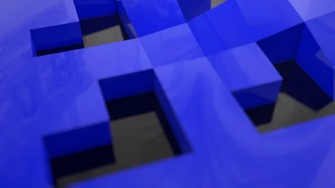 Pixel blocks background game screen 3d p... | Stock Video | Pond5