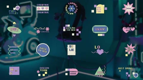 After Effects: Pixel Colorful Creative Titles for After Effects #236539270