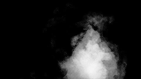 Pixel fire smoke on alpha background | Stock Video | Pond5