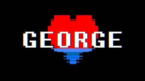 George Be Text Stock Footage ~ Royalty Free Stock Videos | Pond5