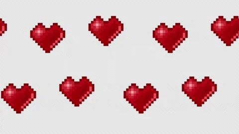 Pixel Heart Animation Stock Video Footage | Royalty Free Pixel Heart ...