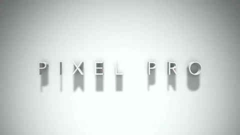 pixel pro 3D title animation with shadow... | Stock Video | Pond5