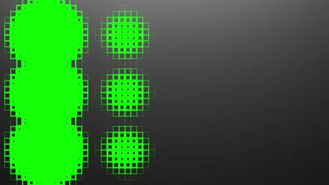 Pixelated holes on green screen | Stock Video | Pond5