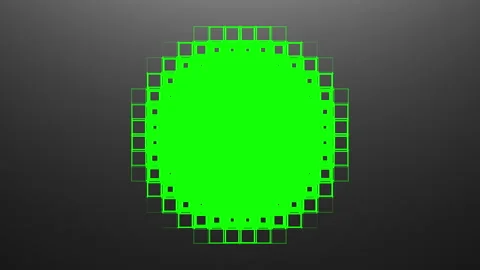 Pixelated holes on green screen | Stock Video | Pond5