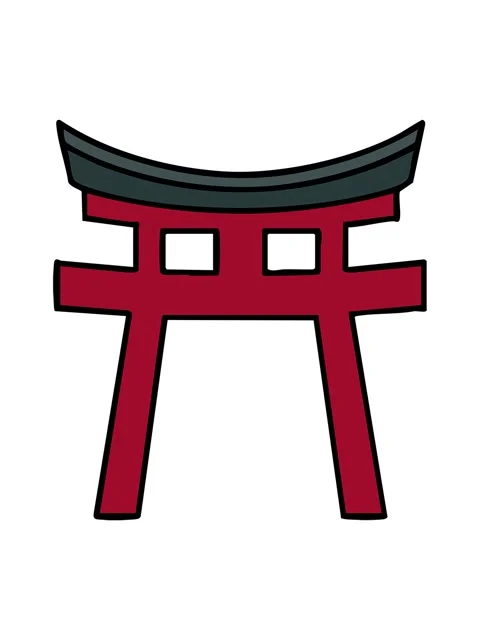 pixelize effect animation of japanese sh... | Stock Video | Pond5
