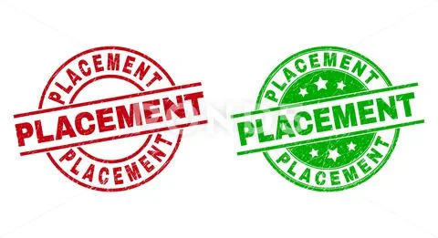 PLACEMENT Round Stamps Using Grunge Surface Illustration #151539820