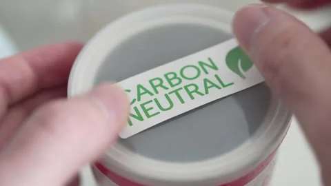 Placing a Carbon Neutral Label on The Pa... | Stock Video | Pond5