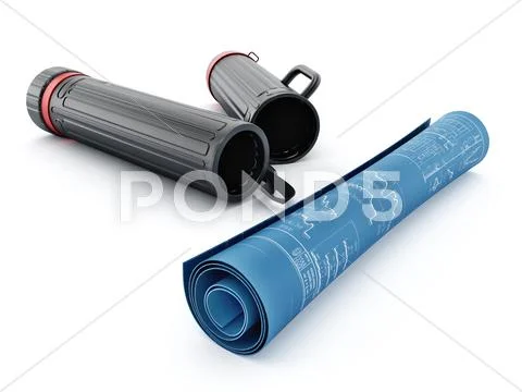 Plan tube for easy transportation Illustration #56338192