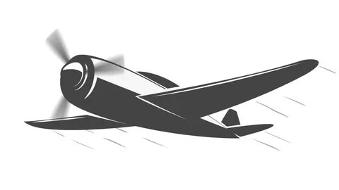 Plane animation with speed lines. Propel... | Stock Video | Pond5