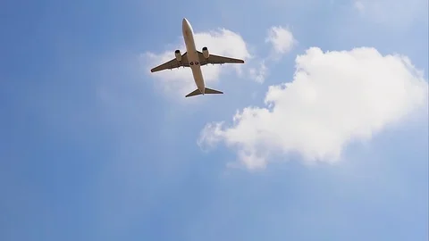 Airplane Flying Over Head Stock Footage ~ Royalty Free Stock Videos | Pond5