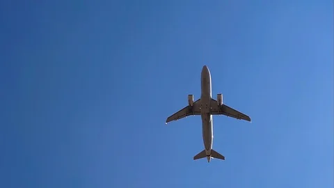 Airplane Flying Over Head Stock Footage ~ Royalty Free Stock Videos | Pond5