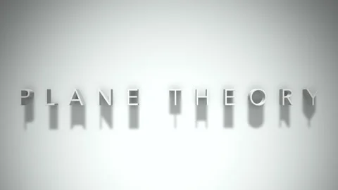 plane theory 3D title animation white te... | Stock Video | Pond5