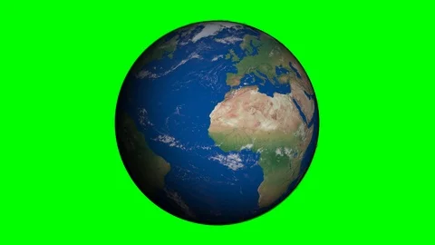Planet Earth 4k shadow on green screen l... | Stock Video | Pond5