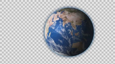 Planet Earth Alpha channel | Stock Video | Pond5