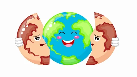 Planet earth before and after. Pollution... | Stock Video | Pond5