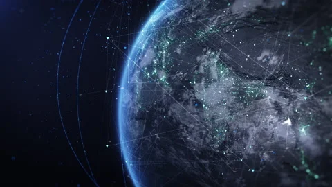 Planet Earth Digital. Network Digital Li... | Stock Video | Pond5