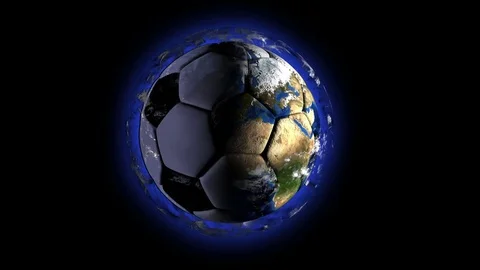 Planet Earth in the form of a ball in sp... | Stock Video | Pond5