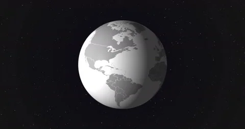 Planet Earth reveal. The world map. Ligh... | Stock Video | Pond5