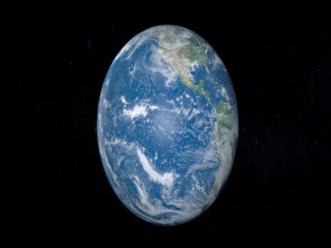 Planet earth rotating with pacific ocean | Stock Video | Pond5