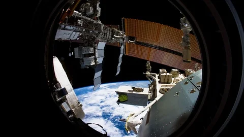 Planet Earth seen from space station win... | Stock Video | Pond5