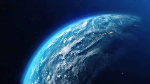 Planet Earth Slowly Rotating day to nigh... | Stock Video | Pond5