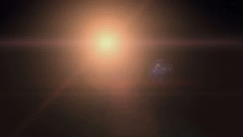 Planet earth in space orbit animation. | Stock Video | Pond5